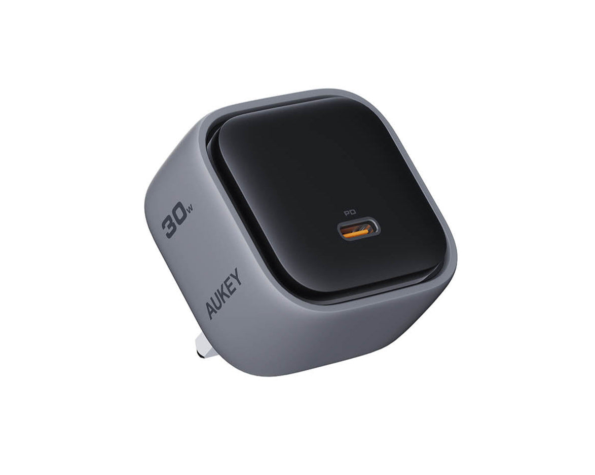Aukey PA-C1 Comet Super Compact 30W PD GaN Wall Charger with PPS ...